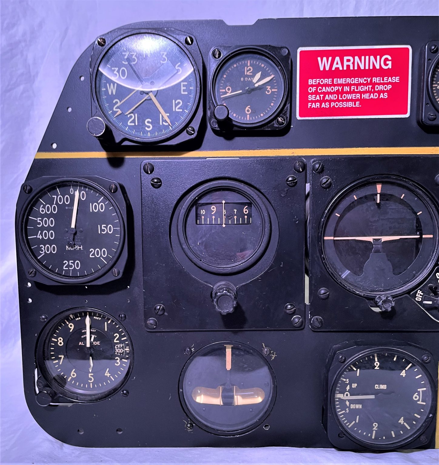 WWII Reproduction P 51 Instrument Panel – Westwall Militaria