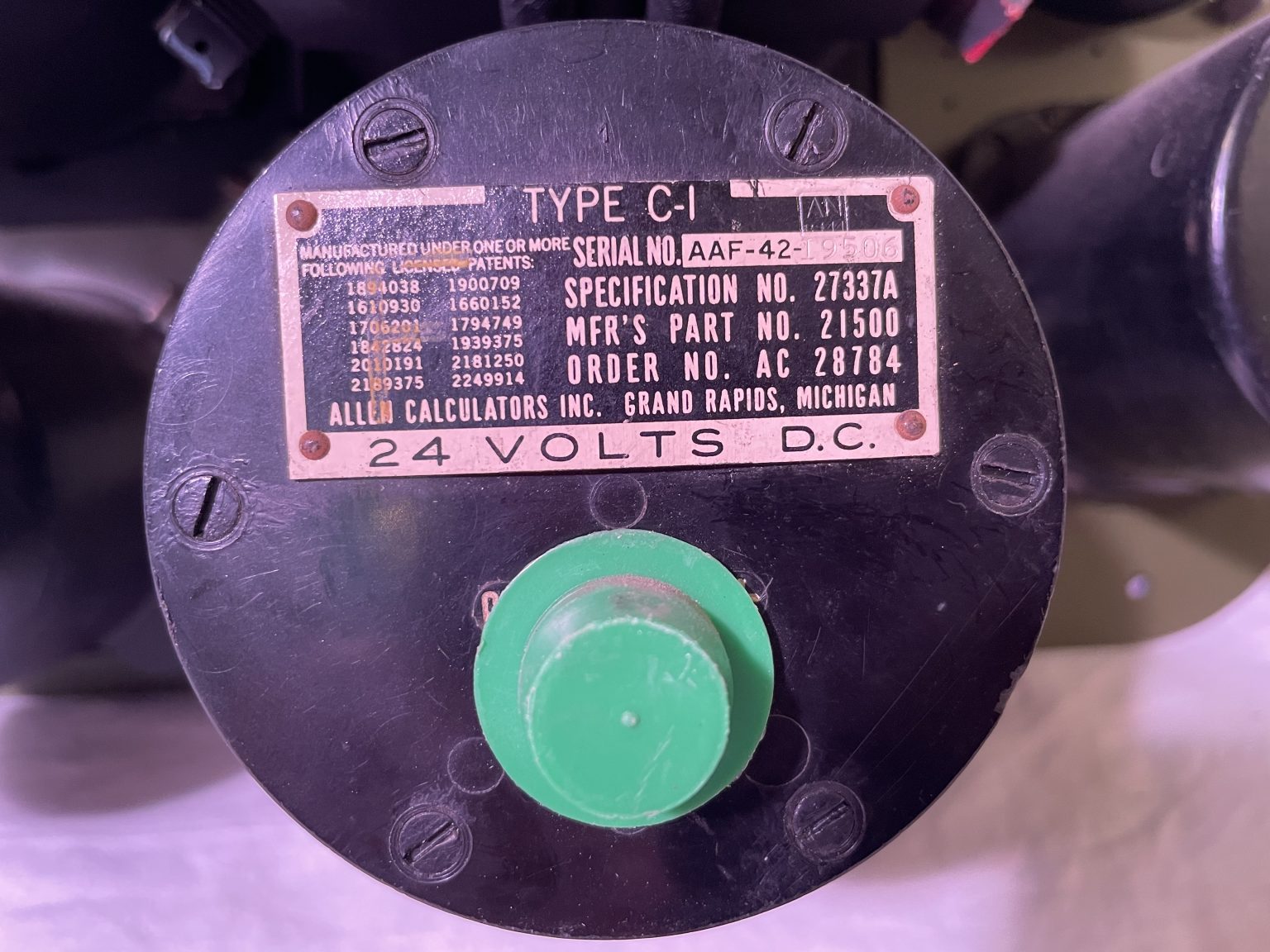 WWII Reproduction P 51 Instrument Panel – Westwall Militaria