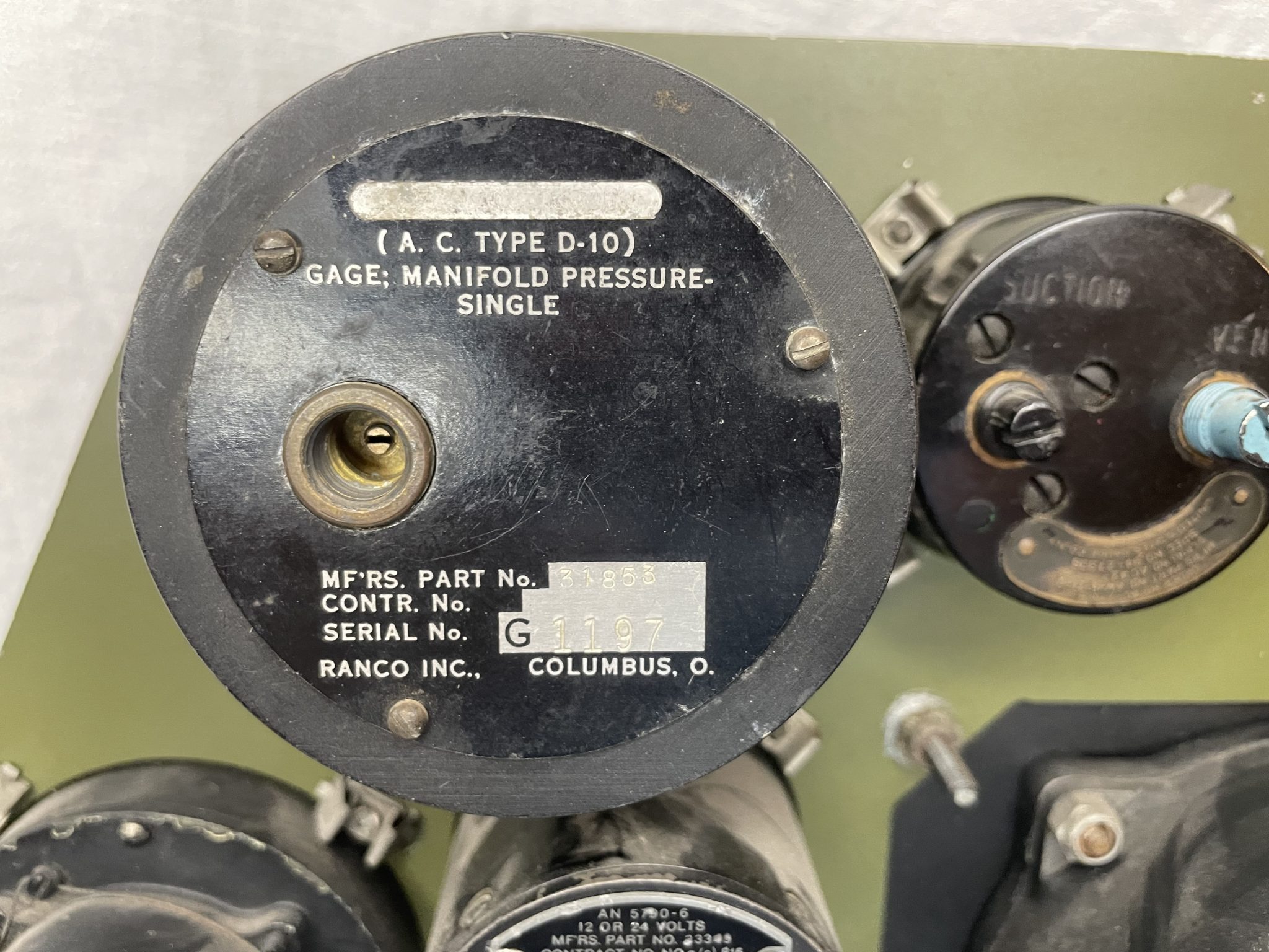 WWII Reproduction P 51 Instrument Panel – Westwall Militaria