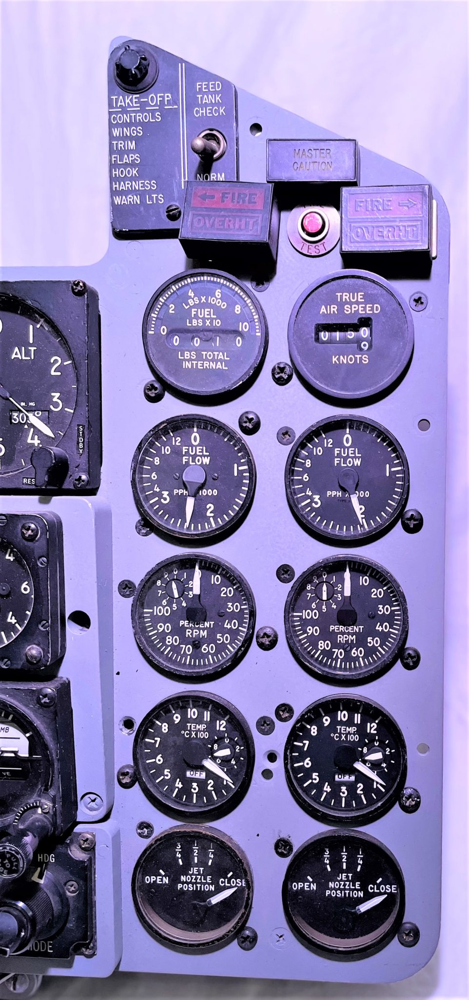 Vietnam War Period F-4 Phantom Instrument Panel – Westwall Militaria